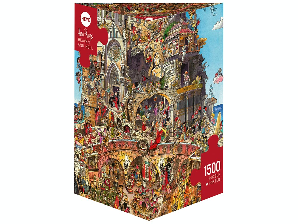 Heye Triangular 1500pc Jigsaw Puzzle Heaven and Hell Hugo Prades ...